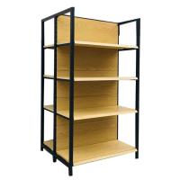 China gondola shelving shoe display gondola shelving wire mesh back supermarket gondola shelf cosmetic shelf for sale