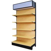 China gondola shelving shoe display gondola shelving wire mesh back supermarket gondola shelf cosmetic shelf for sale
