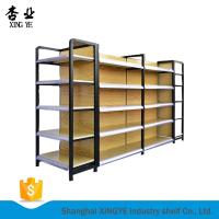 China wire mesh Display Rack customized Industrial wire mesh back supermarket gondola shelf for sale