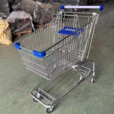 China 120 kg capacity heavy duty 100 mm wheel size super market trolleys for sale