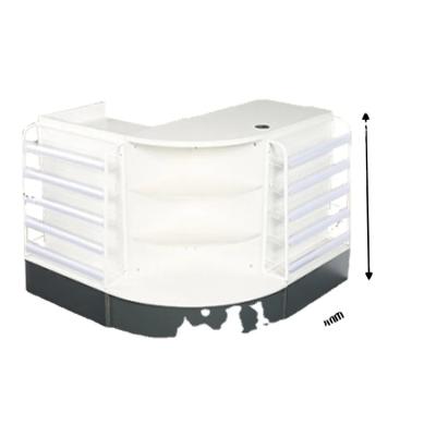 China Factory Custom Size white Color logo cash counter for sale