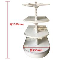 China Factory Custom Size white Color logo round  gondola supermarket shelves for sale