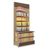 China Factory Custom Metal Gondola Shelves Snack Store Shelves Display for sale