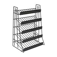 China Custom Size Color logo red  gondola shelving for sale