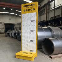 China Factory Custom Size Color logo exhibitor gondolas grocery store shelf exhibit display rack shelf for sale