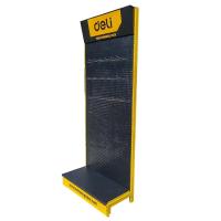 China Factory Custom Size Color logo exhibitor gondolas grocery store shelf exhibit display rack shelf for sale