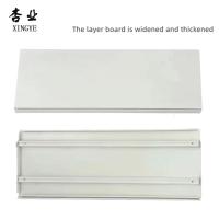 China Milk White Gondola Display Rack Single Sided Medium Duty Shelves for sale