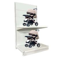 China Fashion Gondola Display Shelf Baby Stroller Shopping Cart Display Rack for sale