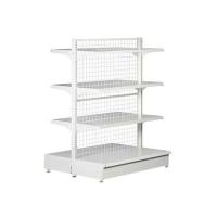 China Factory Custom Double Sided Mesh Back Shelving Grid Shelves for sale