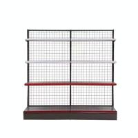 China Groceries Store Grid Shelves Can Custom Supermarket Equipment Display Shelves for sale