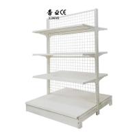 China Factory Customized Size Color Logo Shanghai Xingye Shelf Yellow Mesh Gondola Shelving Hardware Store Shelf for sale