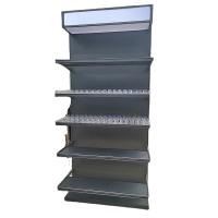 China Factory customized color size cigarette rack grocery store shelves double sided grocery shelves for sale
