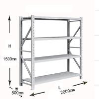 China 4 Layers  Multifunction Warehouse Steel Storage Rack Supermarket Storage Shelf for sale