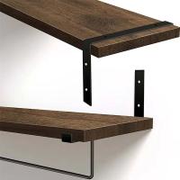 China Medium Duty Wall Mounted Storage Shelves Rustic Wood Floating Shelves for sale