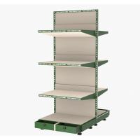 China Factory custom color size  double-sided supermarket racks wholesale grocery shop racks for sale