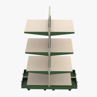 China Factory custom color size  double-sided supermarket racks wholesale grocery shop racks for sale