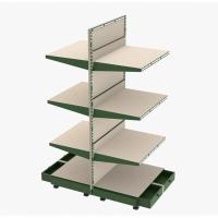 China Factory custom color size  double-sided supermarket racks wholesale grocery shop racks for sale
