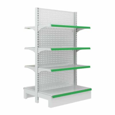 China Factory custom color size  double-sided department store shelves hypermarket shelves for sale