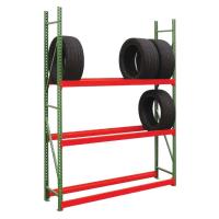 China Steel Tire Storage Shelf Rack Vertical Corrosion Protection Customized for sale
