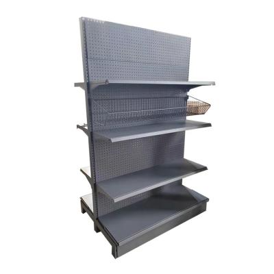 China Factory custom color size metal double-sided department store shelves gondola para minimarket grocery store shelf for sale