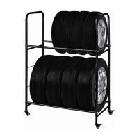 China Metal Garage Tire Storage Rack Custom Heavy Duty Corrosion Protection for sale