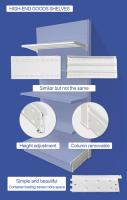 China Factory custom color size metal white conveni store shelf supermarket shelf for retail store for sale