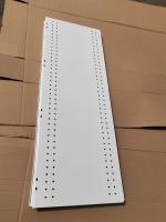 China Factory custom color size metal super markat racks white gondola shelving for sale