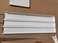 China Factory custom color size metal super markat racks white gondola shelving for sale