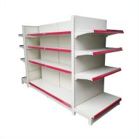 China Factory custom color size metal pharmacy shelves white supermarket shelves for sale