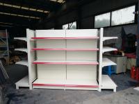 China Factory custom color size metal pharmacy shelves white supermarket shelves for sale