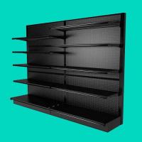 China Factory custom color size metal heavy duty grocery rack shelf gondola shelv for sale for sale