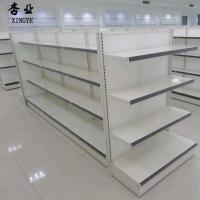 China Factory custom color size metal gondola shelving pharmacy for sale