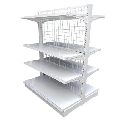 China Customized Professional Design Double-sided Rack Gondola Display Shelving Supermarket Shelf Gondola for sale