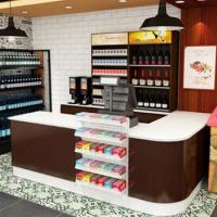 China Factory Outlet Attractive Price Checkout Counter Modern Retail Cash Desk Support The Stock  Wholesale for sale