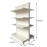 China Factory custom color size metal Double-sided white 48 inches store shelving for sale