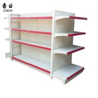 China Factory custom color size metal white supermarket shelf gondola for sale