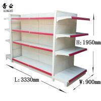 China Factory custom color size metal white supermarket shelf gondola for sale