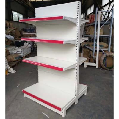 China Factory Customized color size double-sided shelves supermarket metal for sale