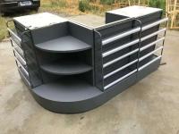 China Factory customization comptoir de boutique meja kasir supermarket cashier counter for sale