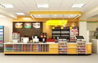 China CE Certificate Supermarket Bill Counter Eco Friendly Checkout Counter for sale