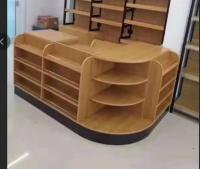 China Small Supermarket Cash Counter Customized Grocery Store Checkout Counter for sale