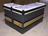 China Small Supermarket Cash Counter Customized Grocery Store Checkout Counter for sale