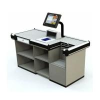 China Customized Colors Supermarket Checkout Counter Cold Rolled Steel for sale