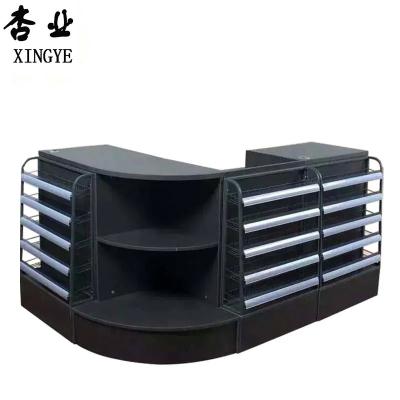 China Factory customized color size metal heavy duty Checkout Counter supermarket shelves for sale