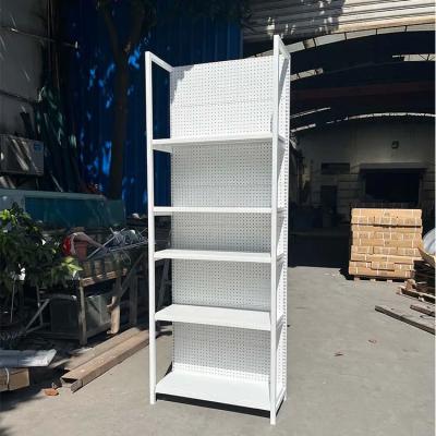 China Factory Custom Size Color Mild Steel White Display Rack For Shops for sale