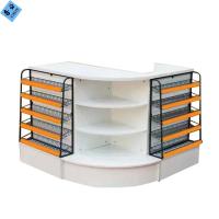 China Metal Supermarket Checkout Counter Heavy Duty Convenience Store Counter for sale