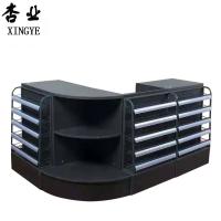 China Heavy Duty Grocery Checkout Counter Single Sided Eco Friendly Cashier Counter for sale