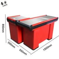 China Heavy Duty Supermarket Checkout Counter For Grocery Store Shelves for sale