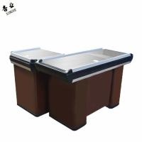China Heavy Duty Supermarket Checkout Counter For Grocery Store Shelves for sale