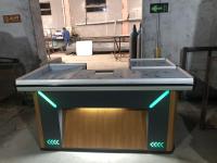 China Heavy Duty Grocery Cashier Counter Eco Friendly Checkout Counter for sale